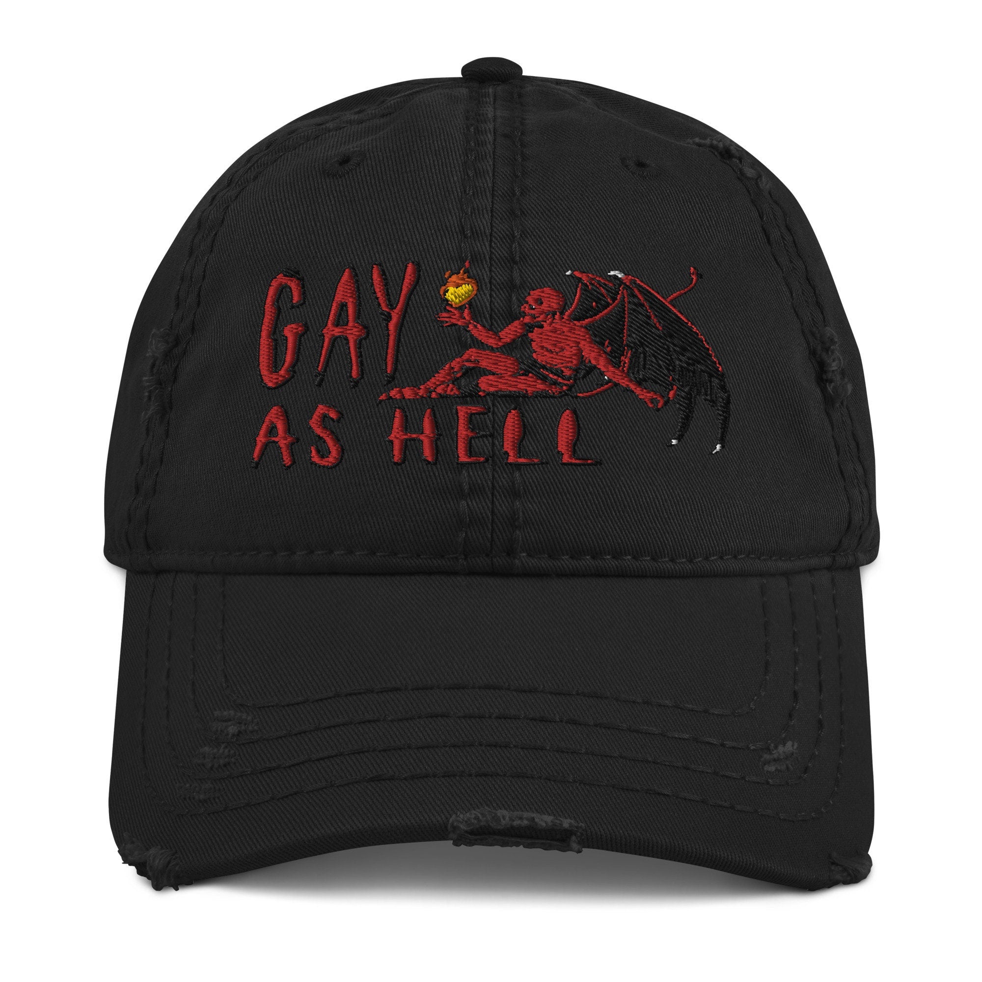 GAYER - LGBTQ, Metal, Ironic Meme Gay As Hell Pride, Meme, Demons Hat